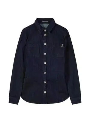 Patrizia Pepe Rinse-wash Denim Shirt - Blue