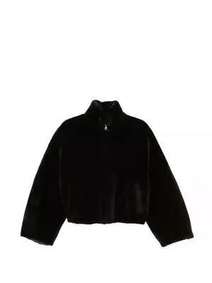 ARMA High-neck Shearling Coat - Black