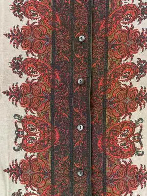 PIERRE-LOUIS MASCIA Aloe Paisley-print Mandarin-collar Shirt