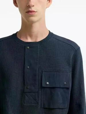 Barbour Waffle-knit Chest-pocket Polo Shirt