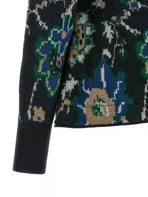 NUDE Peplos Jacquard-knit Cardigan