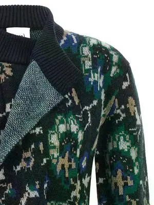NUDE Peplos Jacquard-knit Cardigan