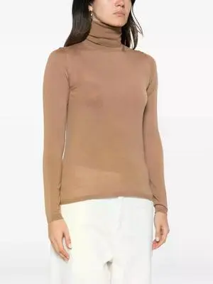 Max Mara Roll-neck Wool Sweater - Neutrals