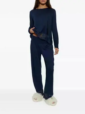 Hanro Azelia Lace-trim Pajamas