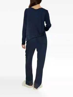 Hanro Azelia Lace-trim Pajamas