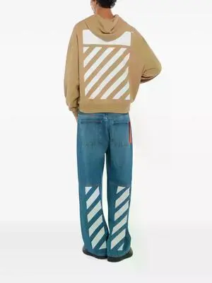 L/AB C/O OFF-WHITE Diagonal Motif Logo-print Hoodie