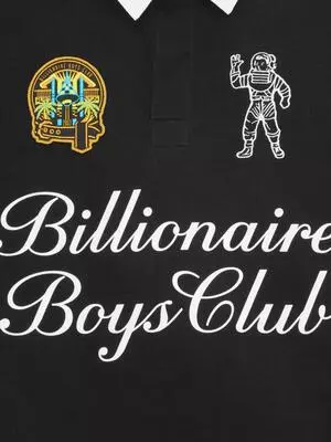 BILLIONAIRE BOYS CLUB Logo-embroidered Panelled Polo Shirt