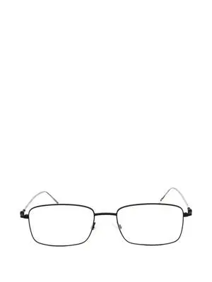 BOSS Rectangle-frame Metal Glasses - Black