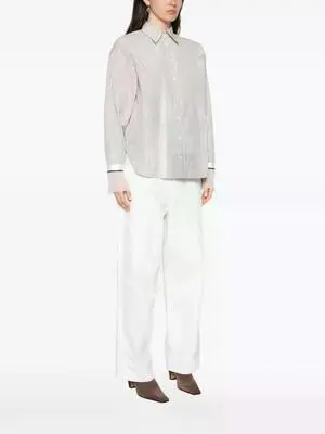 Brunello Cucinelli Vertical-stripe Long-sleeve Shirt