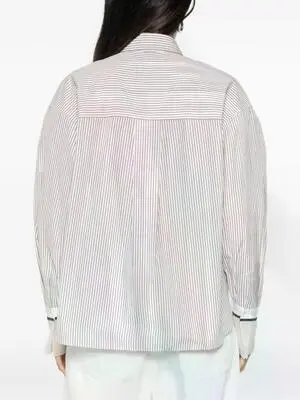 Brunello Cucinelli Vertical-stripe Long-sleeve Shirt
