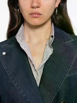 L.B.M. 1911 Double-breasted Peak-lapel Blazer