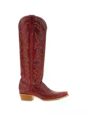 MEXICANA Fantasia 17 Embroidered Leather Boots - Red