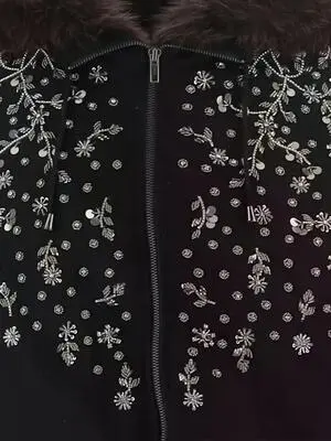 Stella McCartney Embellished Faux-fur-trim Jacket