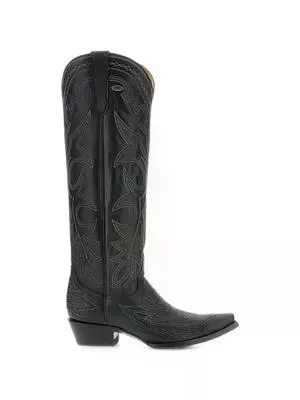 MEXICANA Fantasia 17 Embroidered Leather Boots - Black