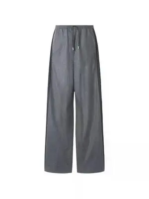LANVIN Drawstring Wide-leg Trousers - Grey