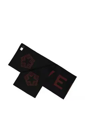 Givenchy Logo-intarsia Wool Scarf