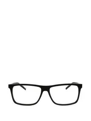 Hugo Rectangle-frame Glasses - Black