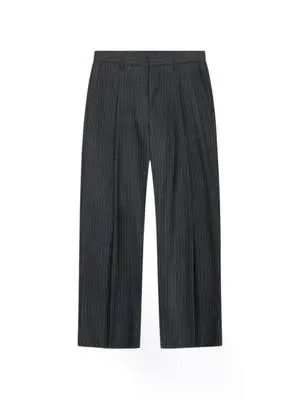 Nn07 Kay Pinstriped Trousers - Grey