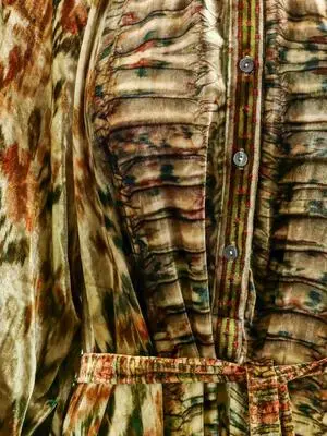 PIERRE-LOUIS MASCIA Kanada Belted Ruched-detail Maxi Dress