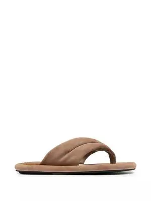 Officine Creative Estens Padded Thong-strap Sandals - Brown