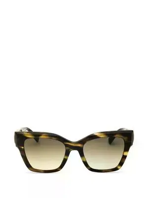 Longchamp Tortoiseshell-effect Cat-eye Sunglasses - Brown