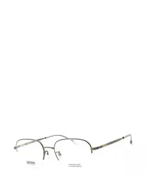 BOSS Geometric-frame Glasses - Grey