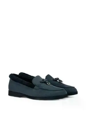 DOUCAL'S Fur-trimmed Tassel Loafers
