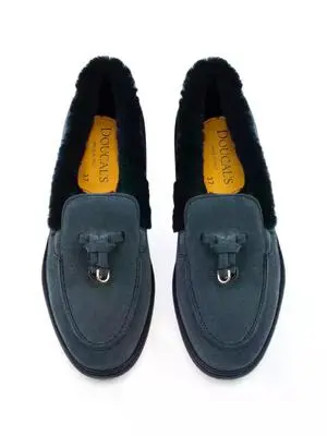 DOUCAL'S Fur-trimmed Tassel Loafers