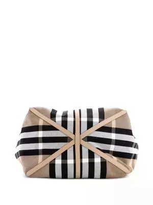 Burberry Beach Vintage Check Canvas Xl Tote Bag