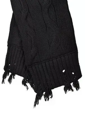 CEDARWOOD Cable-knit Hooded Scarf