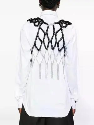 Noir Kei Ninomiya Beaded Cage-style Top
