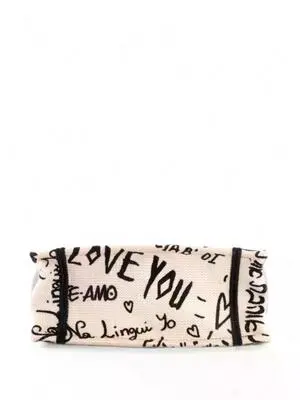 Dior Book Embroidered Canvas Vertical Tote Bag