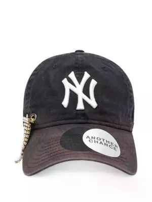 ANOTHER CHANCE Embellished Logo-embroidered Baseball Cap - Blue