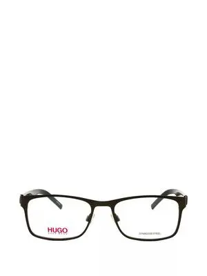 Hugo Rectangle-frame Glasses - Grey