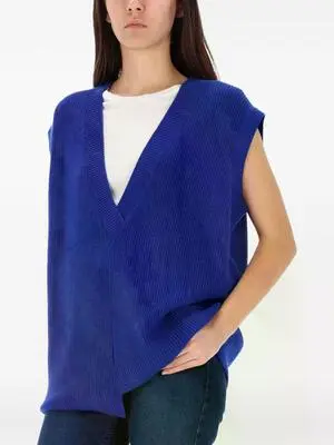 ZONA20 MILANO V-neck Asymmetric-hem Vest