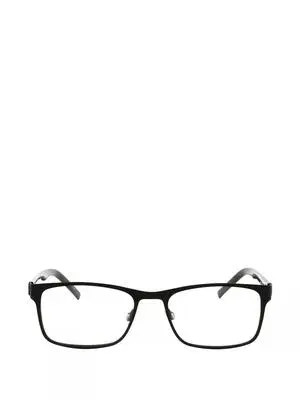 Hugo Rectangle-frame Glasses - Black