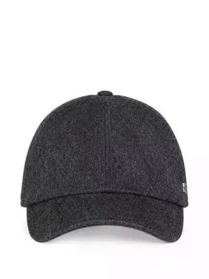 Tagliatore Paneled Virgin-wool Baseball Cap - Grey