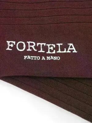 FORTELA Elashort Lisle Ribbed Socks