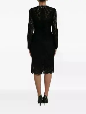 Dolce & Gabbana Crystal-embellished Lace Midi Dress