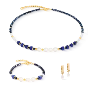 COEUR DE LION Necklace Cosmic Pearls Midnight Gold