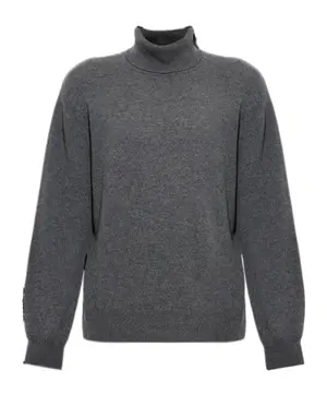 LISA YANG Faron Turtleneck Knitted Sweater - Grey