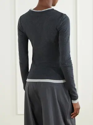 ST. AGNI Crew Neck Long-sleeve T-shirt