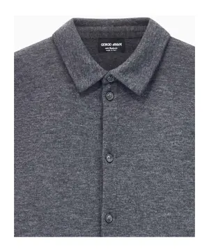 Giorgio Armani Button-up Knit Shirt