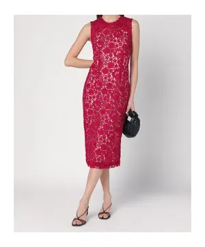 P.a.r.o.s.h Sleeveless Lace Midi Dress