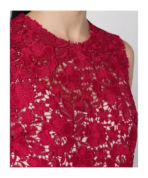 P.a.r.o.s.h Sleeveless Lace Midi Dress