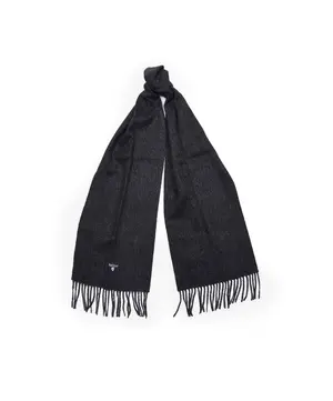 Barbour Plain Lambswool Scarf - Charcoal/grey