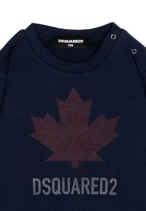 Dsquared2 Maple-leaf Logo-print Long-sleeve T-shirt