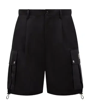 Moncler Cargo Bermuda Shorts - Black
