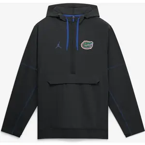 JORDAN BRAND Florida Gators 2026 Sideline Anorak Half-zip Hooded Jacket - Black