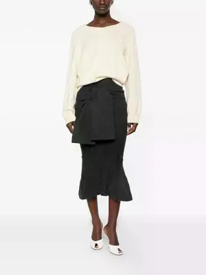 Jacquemus The Fiocco Tie-fastening Flounce-hem Skirt